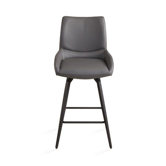 Nova Swivel Counter Chair Grey | CastleUp Experience Centre
